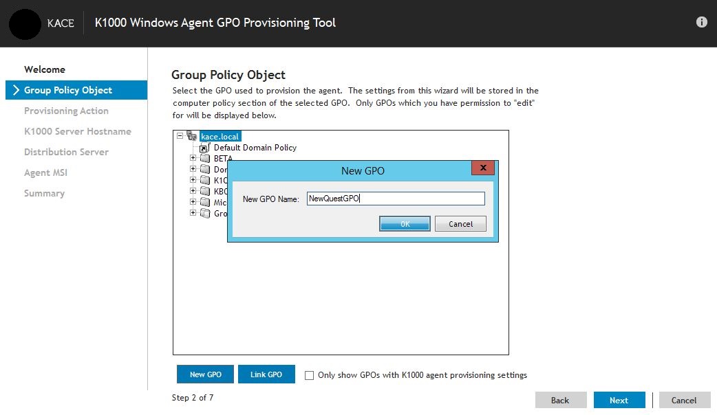 Group Policy Object (GPO) Provisioning Wizard Tool step-by-step (4301013)